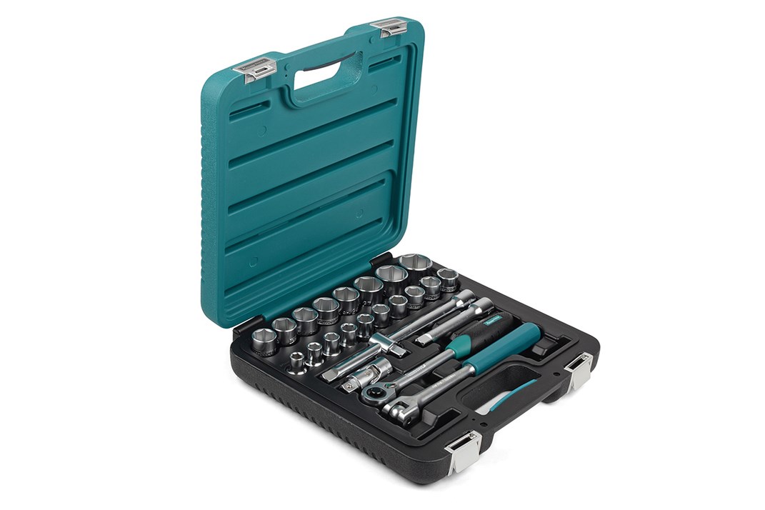 Socket wrench set 1/2", 34-piece, mm, K 25008B - Kamasa Tools
