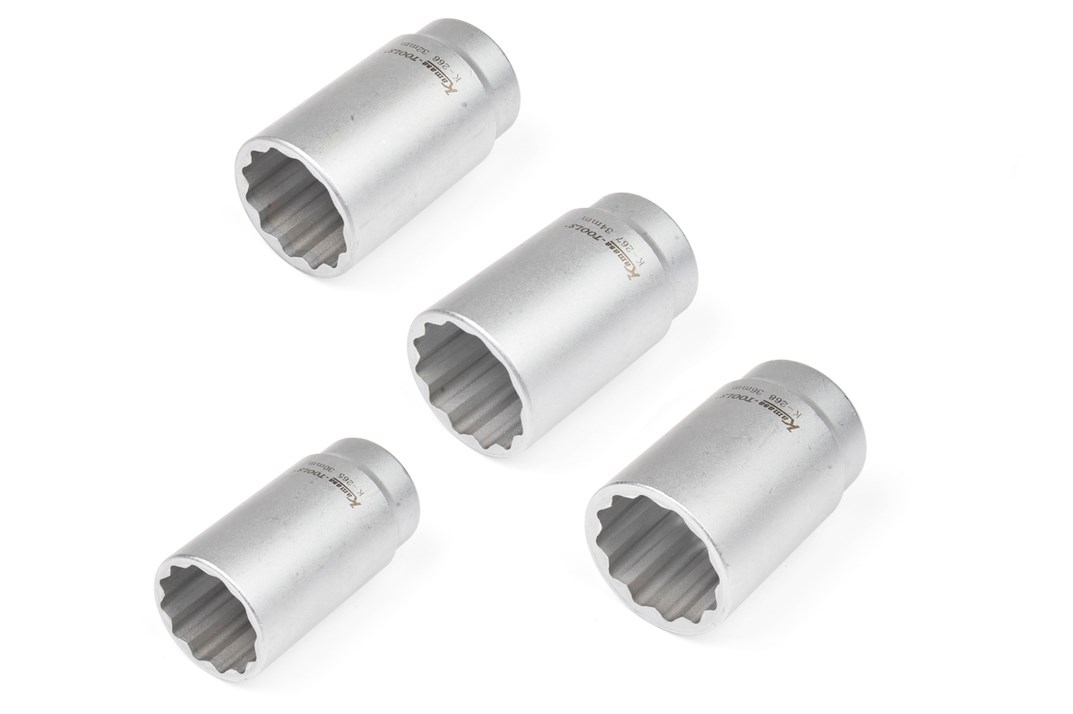 Socket set for lock nuts, mm, 4-piece, K 278 - Kamasa Tools