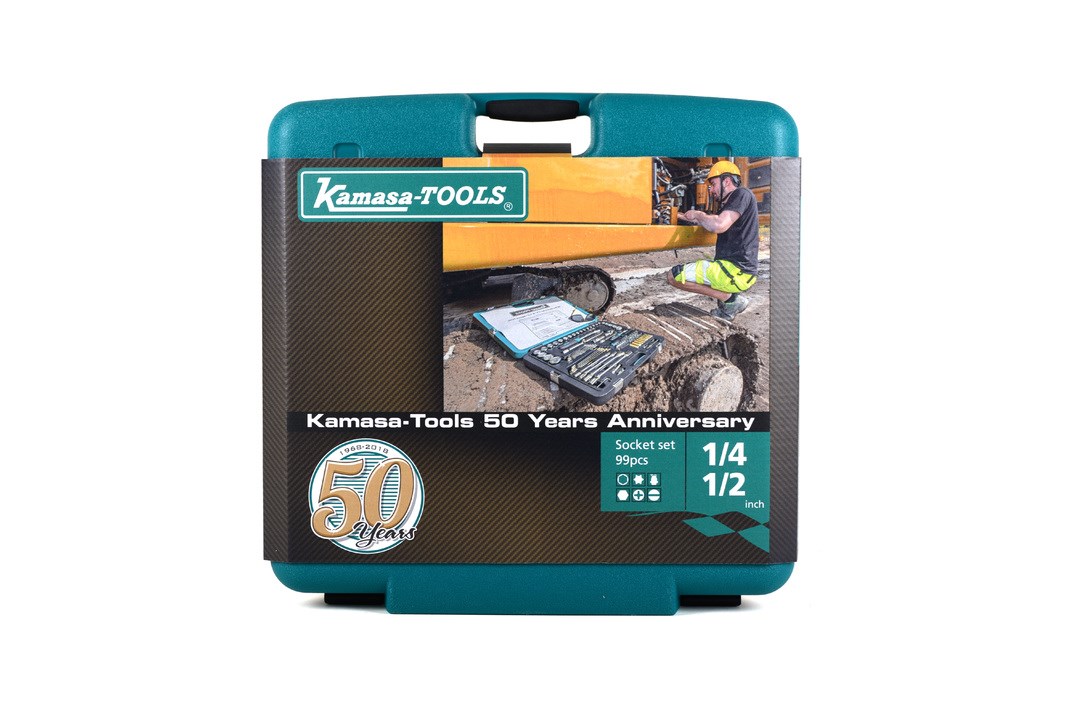 Mechanic's set, 99-piece, inch and mm, K 25016 - Kamasa Tools